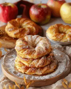 Apple Rings with Puff Pastry | Meal Shine