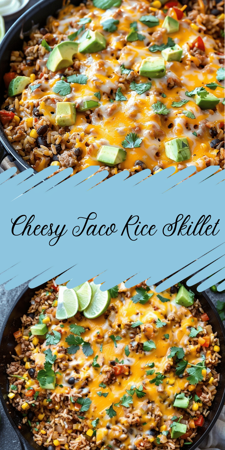 Cheesy Taco Rice Skillet | Meal Shine