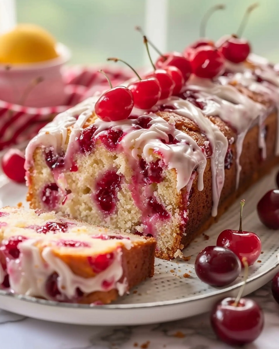 Cherry Garcia Loaf Cake | Meal Shine