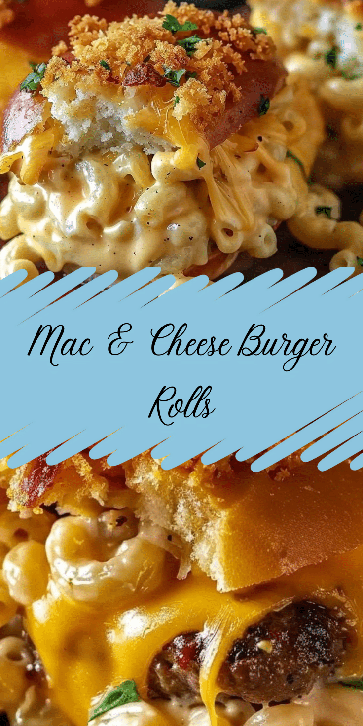 Mac & Cheese Burger Rolls | Meal Shine